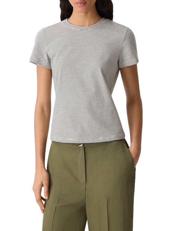 THEORY Theory Crewneck Striped T-Shirt
